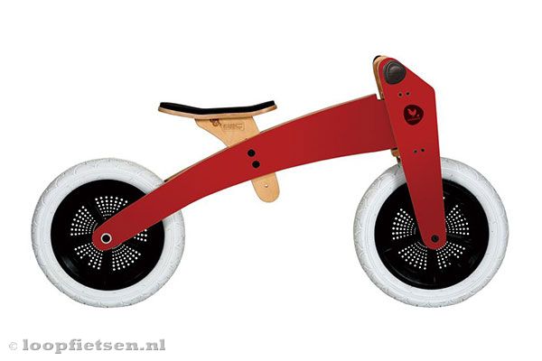 Wishbonebike Wishbonebike rood 3 in 1 Limited Edition | Loopfietsen.nl