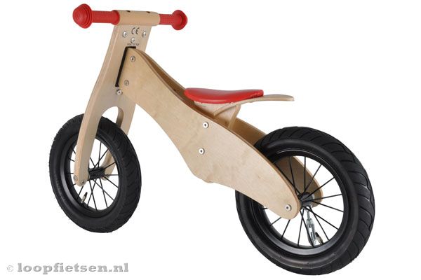 Woodtoys Natural racer | Loopfietsen.nl