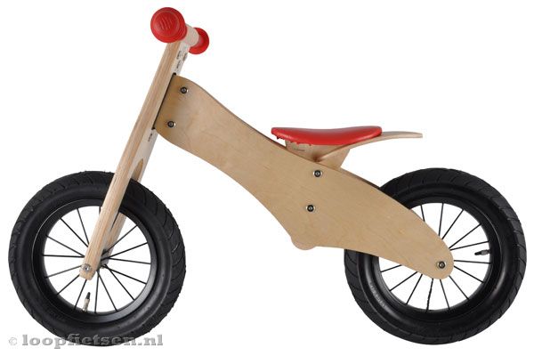 Woodtoys Natural racer | Loopfietsen.nl