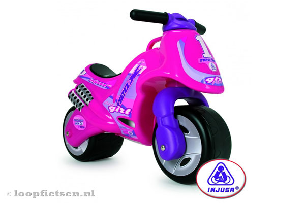 Speedy Roze race motor | Loopfietsen.nl