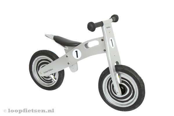 Woodtoys Classic Zilver | Loopfietsen.nl