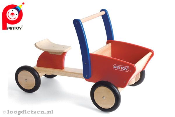 Woodtoys Houten bakfiets | Loopfietsen.nl